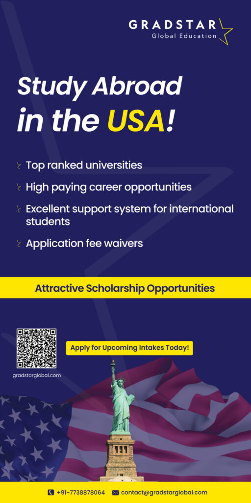 Study Abroad in USA – Standee - Harish Singh Bisht